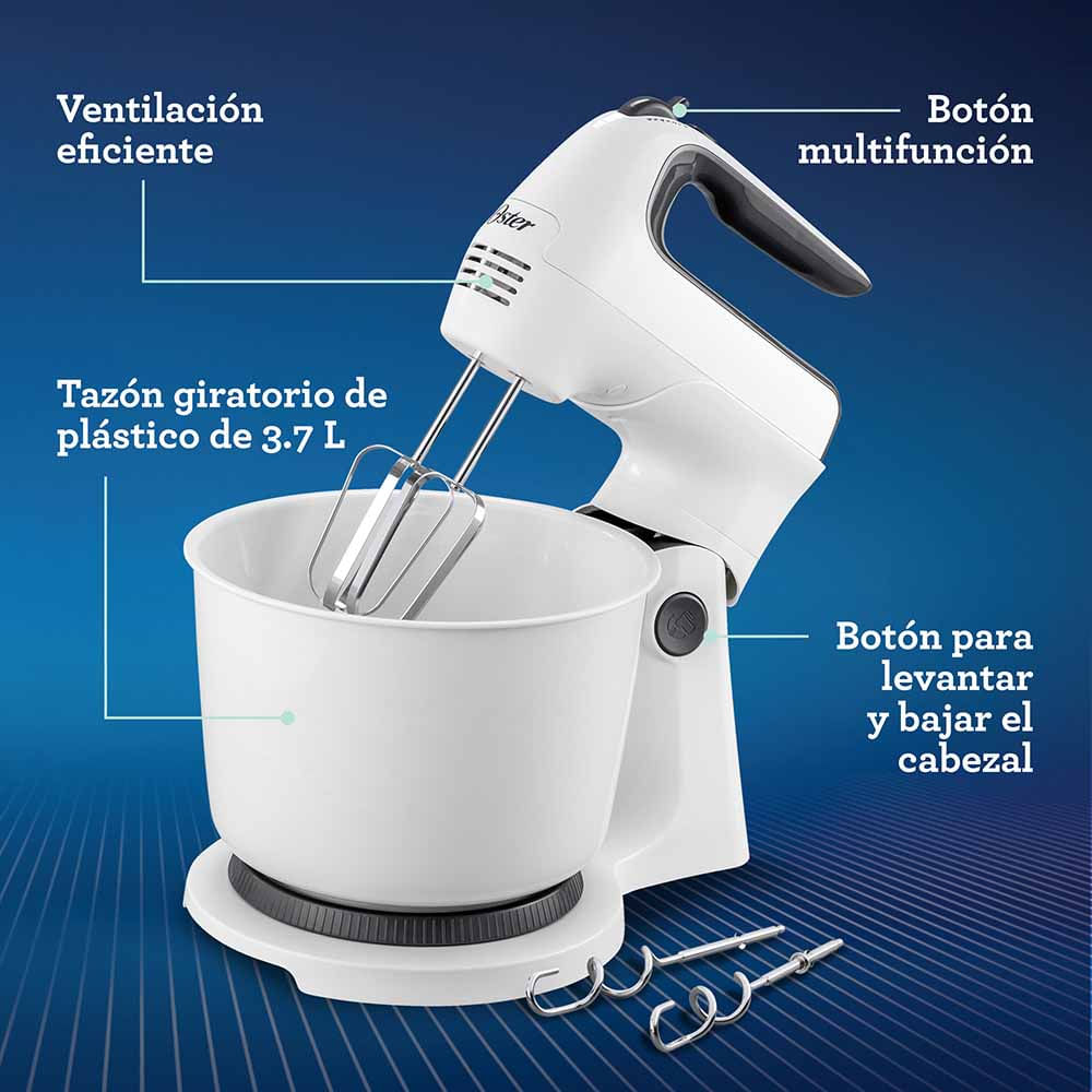 Batidora de mano y pedestal Oster® acción giratoria única FPSTHS3610 ...