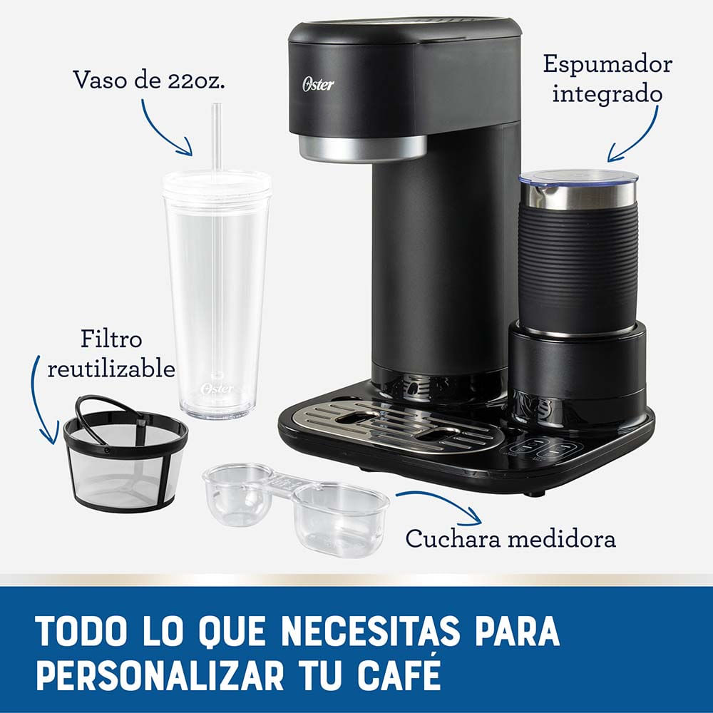 Oster® Cafetera Frappé 4 en 1, con espumador, para Café Helado ...
